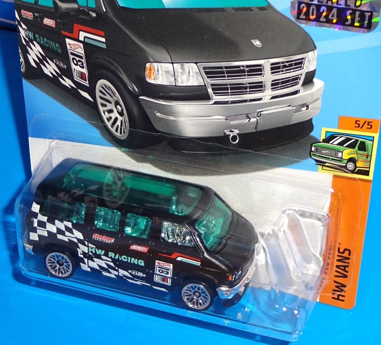 Hot Wheels 2024 Factory Set HW Vans #248 Dodge Van Black w/ WSPs ...
