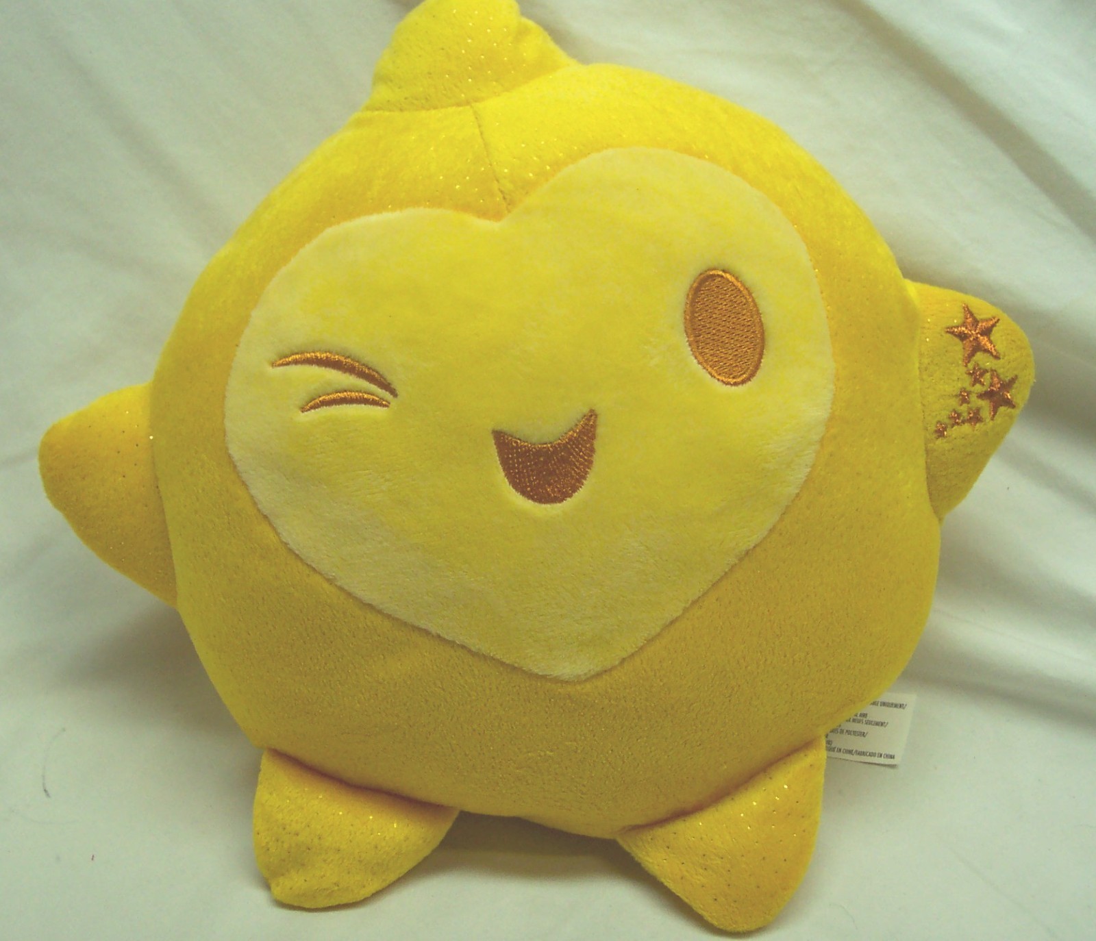 Walt Disney WISH CUTE YELLOW LIGHT UP STAR CHARACTER 9" Plush STUFFED ...