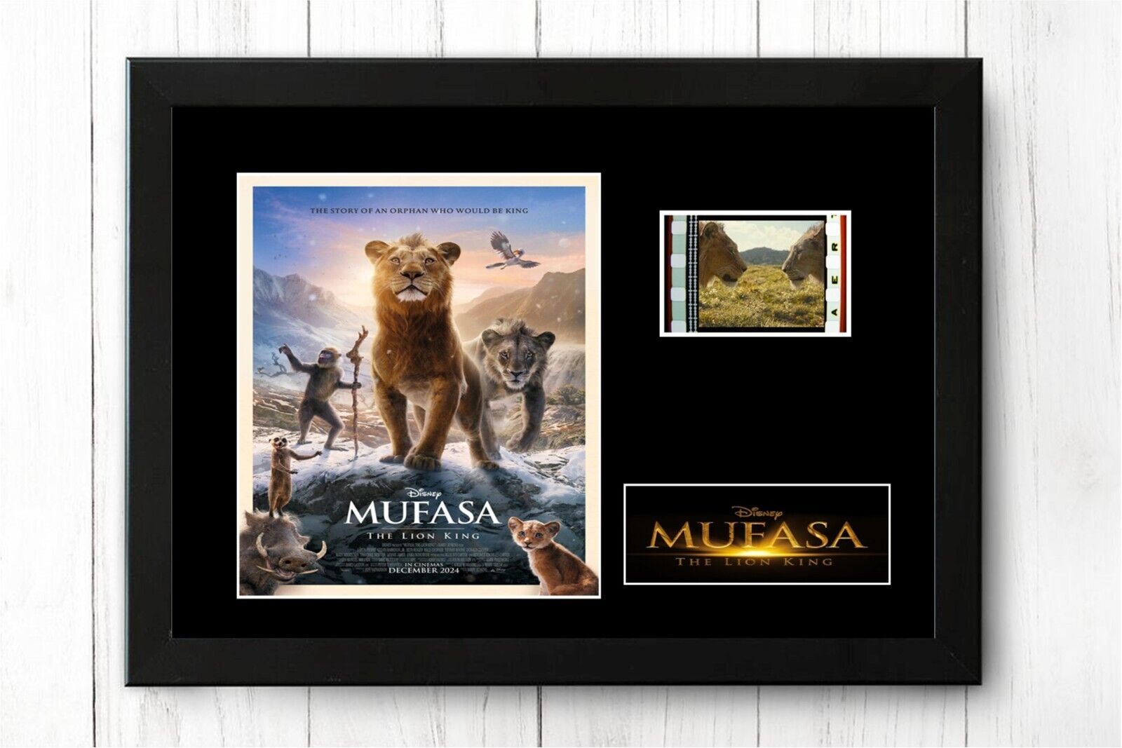 Mufasa: The Lion King Film Cell Display Stunning Memorabilia + COA ...