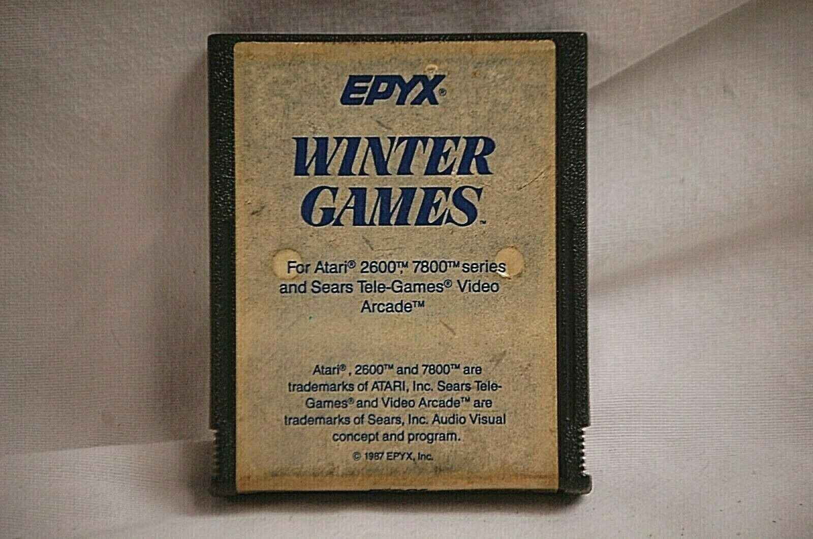 Vintage 1987 Winter Games by Epyx Atari 2600 GAME CARTRIDGE ONLY ...