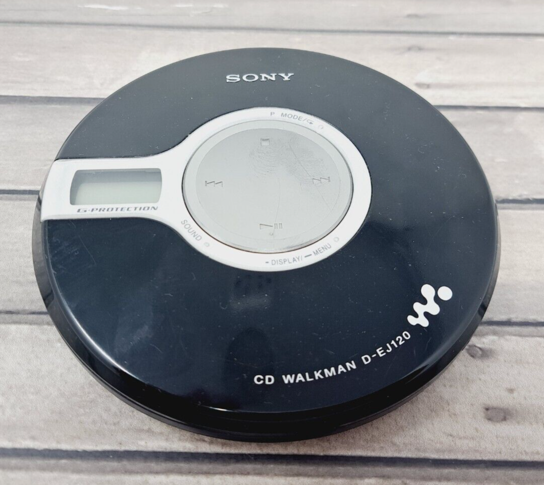 Sony CD Walkman D-EJ120 Discman Player Black Tested Working Digital ...