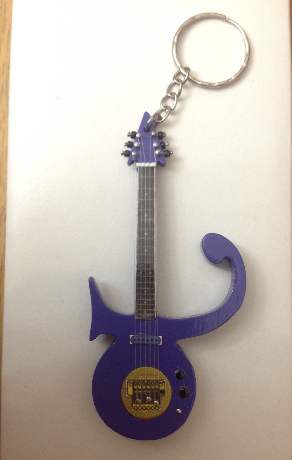 Prince Purple Symbol Guitar Keyring Keychain Purple Rain - Other