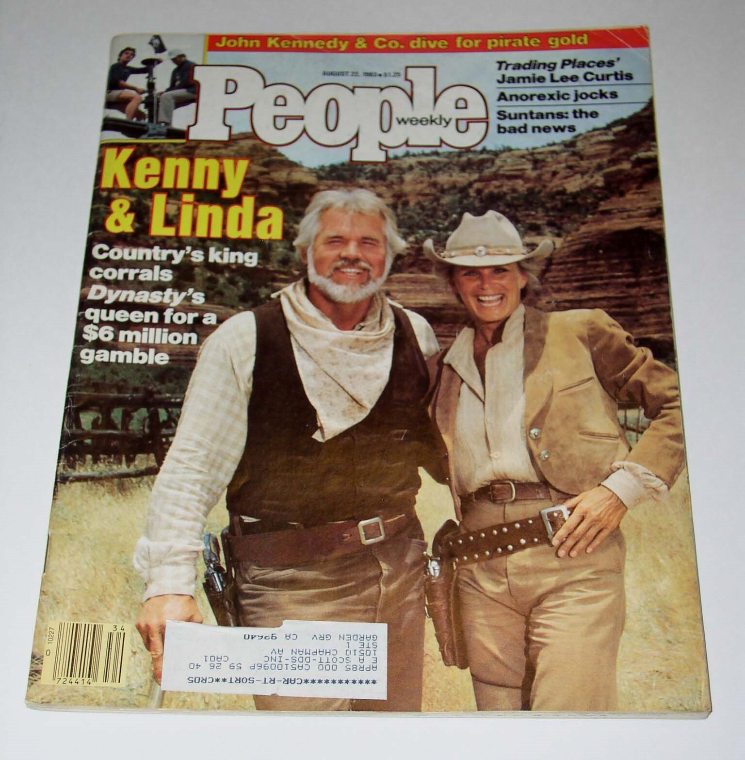 Kenny Rogers Linda Evans People Weekly Magazine Vintage 1983 Jamie Lee ...