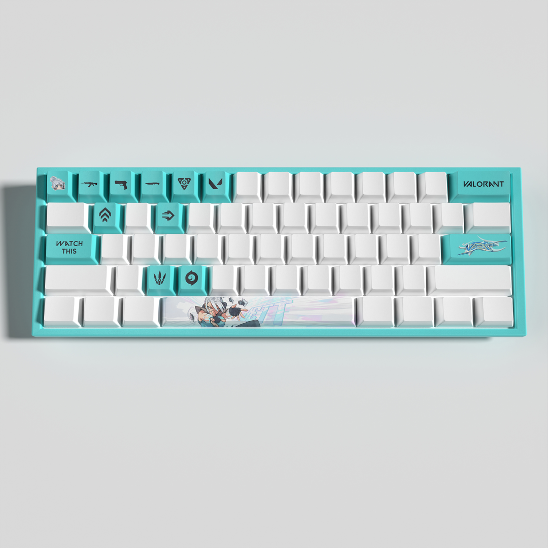 VALORANT Themed Keycaps Jett PBT heat-sublimation keycaps 14 keys OEM ...