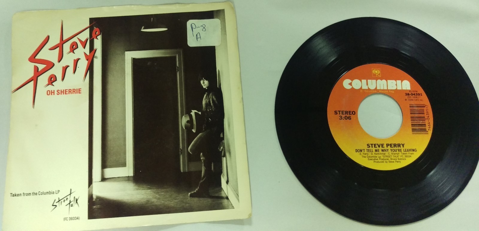 Steve Perry - Oh Sherrie Why You're Leaving - Columbia - 38-04391 ...