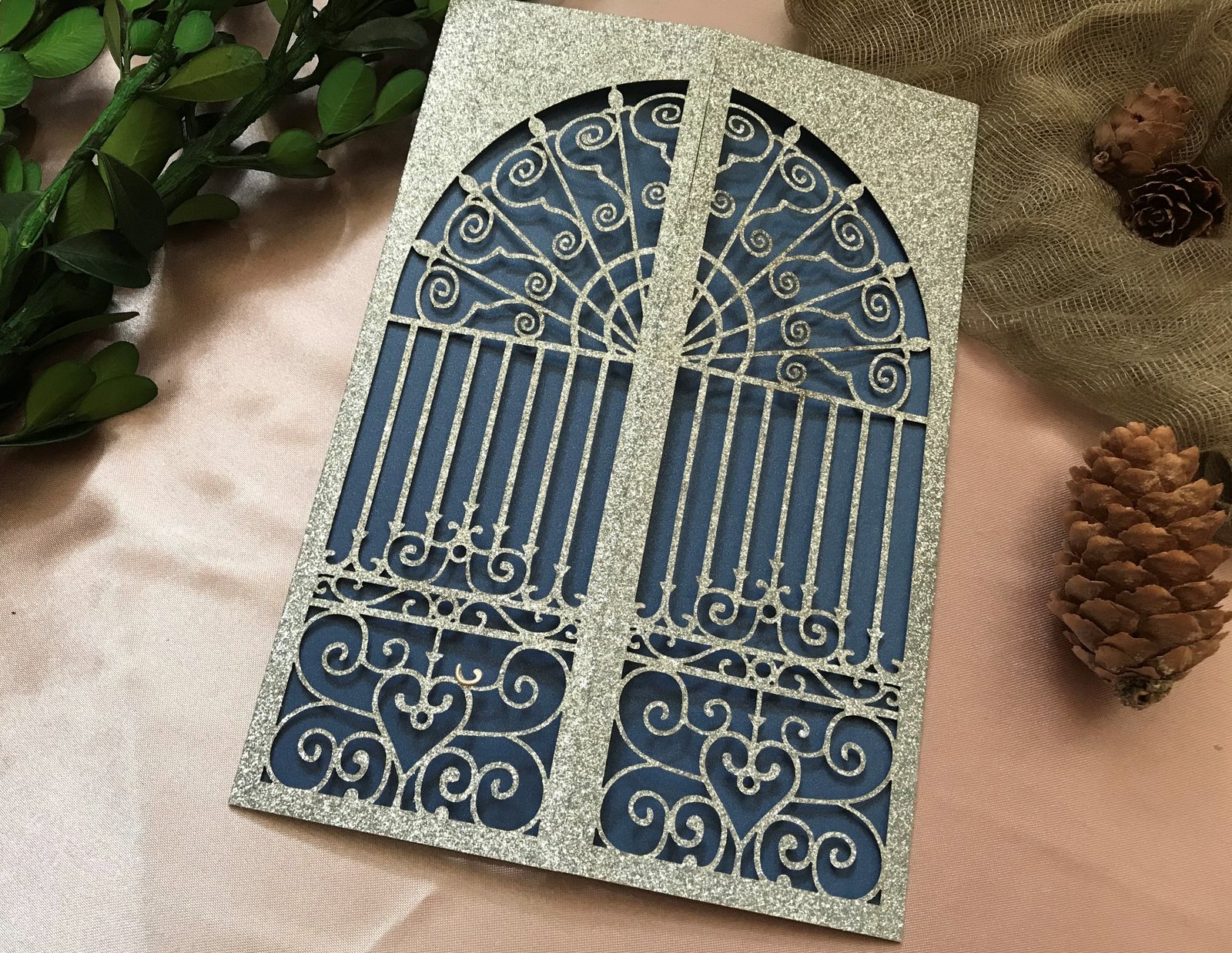 50pcs Glitter Gate Laser Cut Wedding and similar items