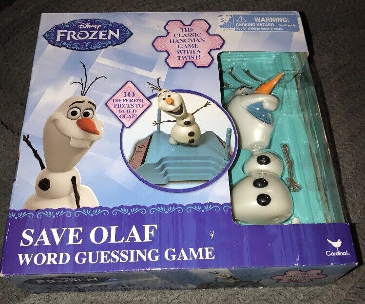 NEW DISNEY FROZEN SAVE OLAF WORD GUESSING GAME GIRLS BOYS Hangman ...