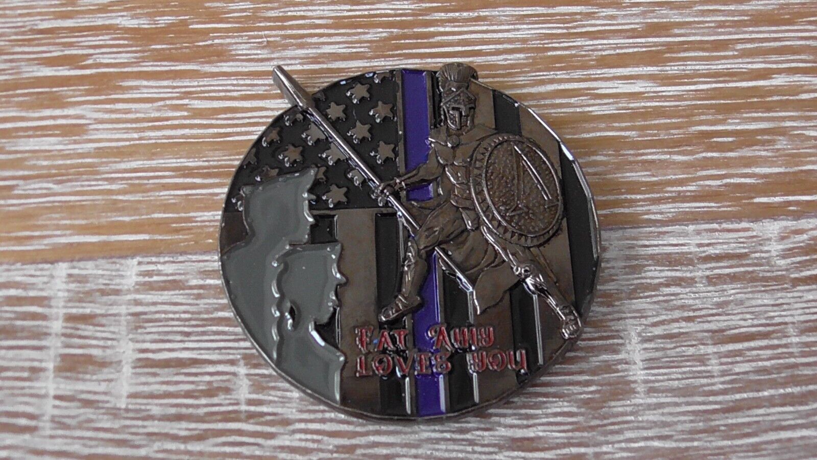 Police & Law Enforcement TBL Trojan Fat Amy Loves You Challenge Coin # ...