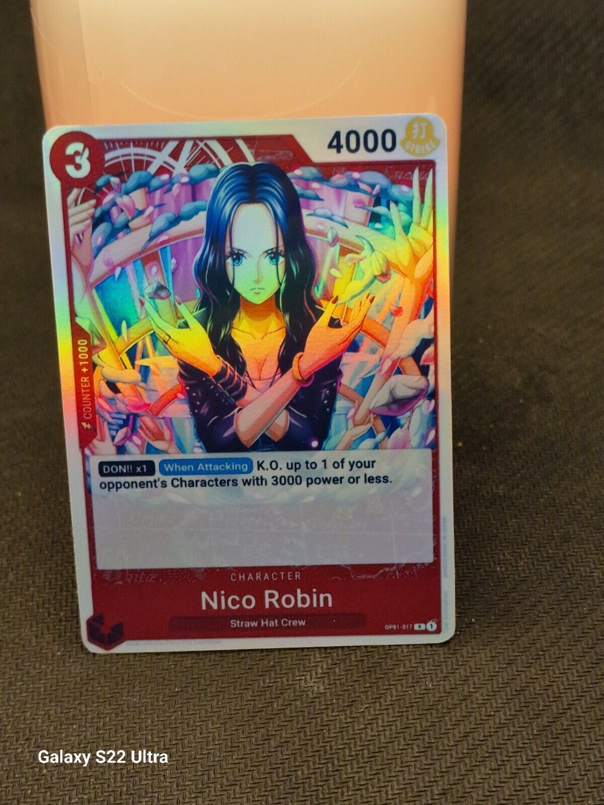 One Piece TCG Nico Robin Custom Holographic Leader -show original ...