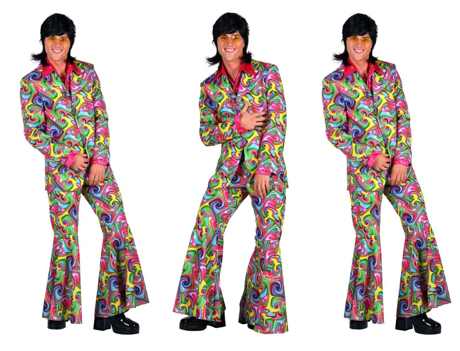 70's Deluxe Pimp Suit , Pink / Lemon , S-XXL and similar items
