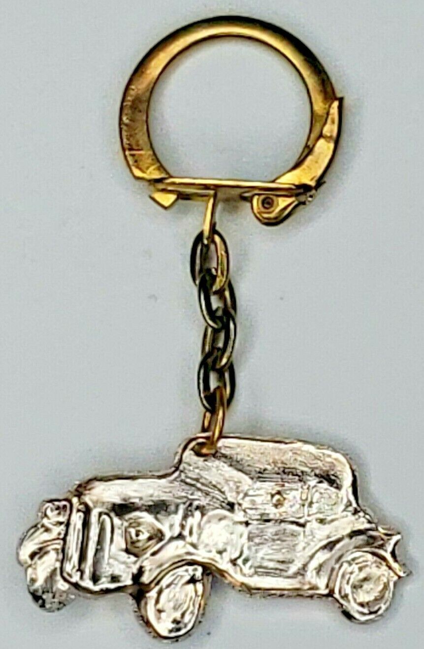 1960's Rare Yellow 1930's Ford Car Keychain Vintage Vending Charm NOS ...