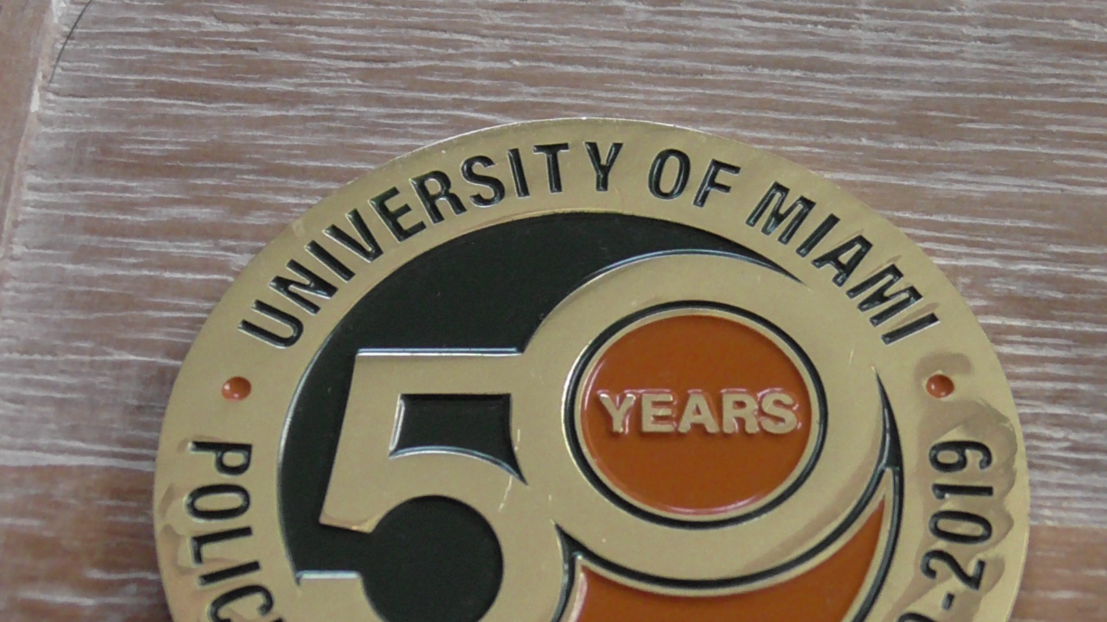 UM University of Miami Police Department Challenge Coin #D281 ...