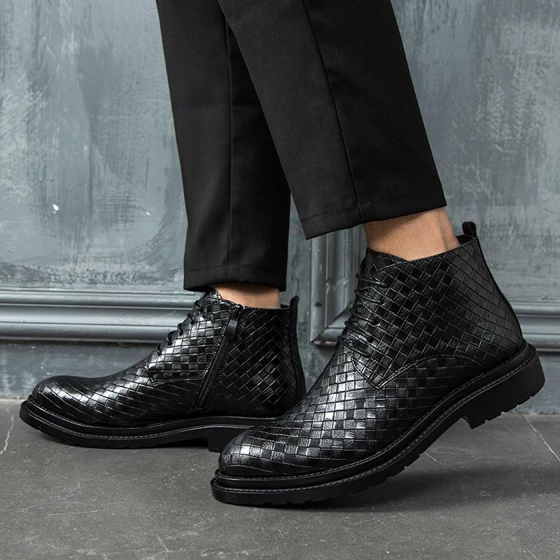 American Indian Work Boots Luxury Male Wedding Shoes - Men's Shoes