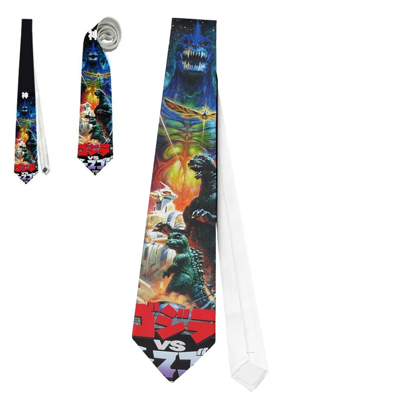 Necktie Godzilla Kaiju Tokusatsu Japanese Action Ghidorah Cosplay - Men ...