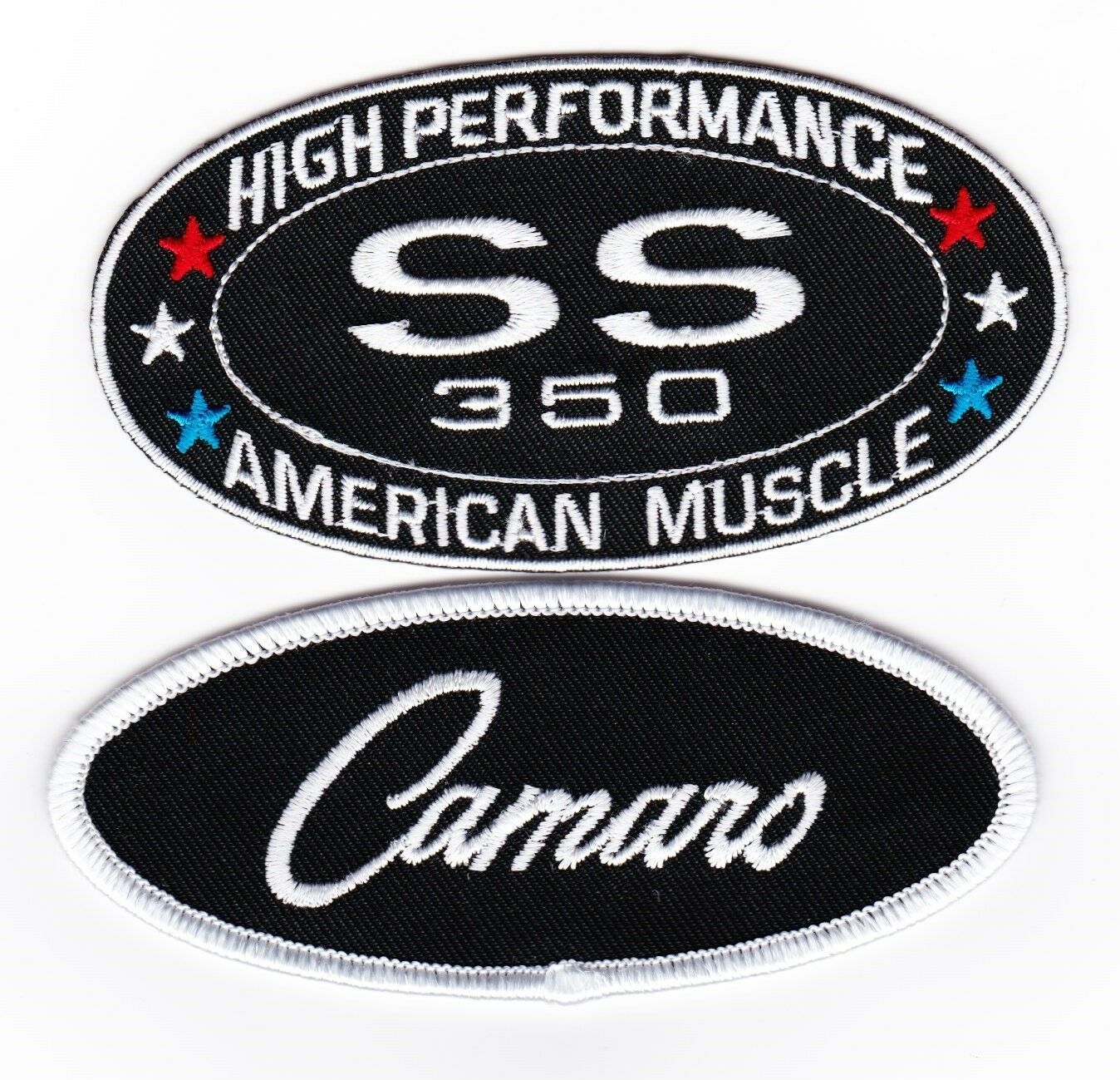 CHEVY SS 350 CAMARO SEW/IRON ON PATCH EMBLEM BADGE EMBROIDERED HOT ROD ...