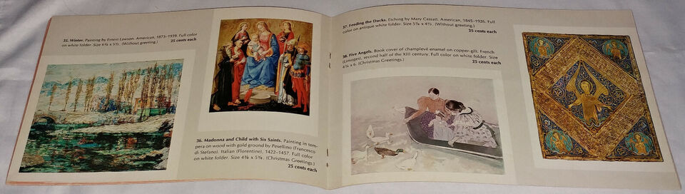 1969 Metropolitan Museum of Art Christmas Catalog - Cards Sculptures ...