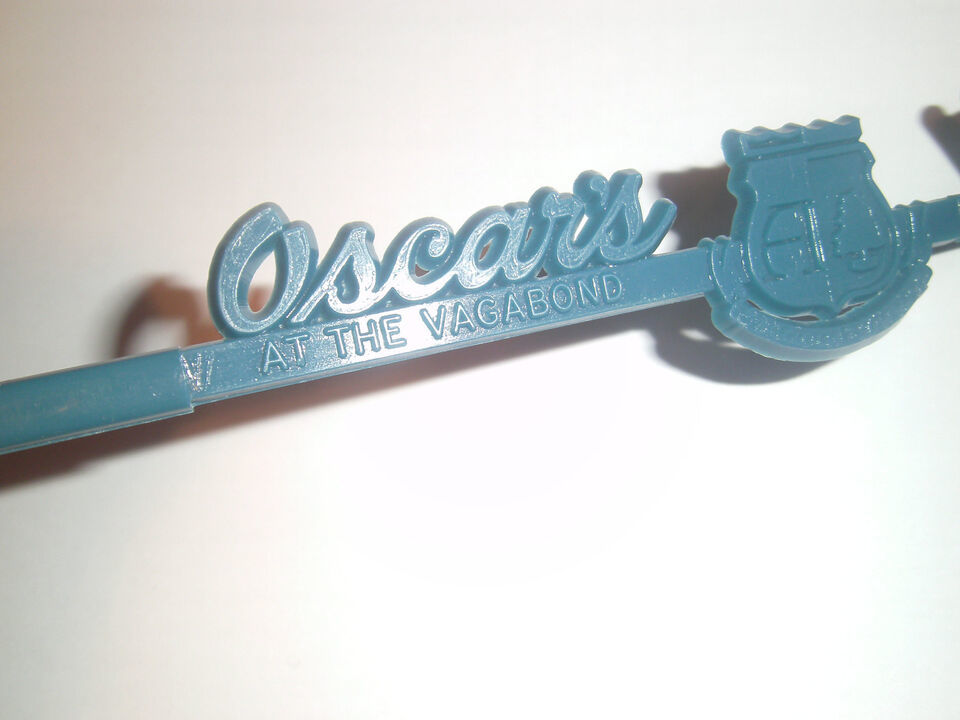 OSCAR'S At the Vagabond Swizzle Stick Drink Stirrer VODKA end Gracious ...