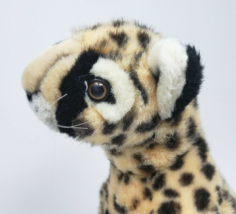 12" VINTAGE CASCADE TOY SPOTTED LEOPARD REALISTIC STUFFED ANIMAL PLUSH ...