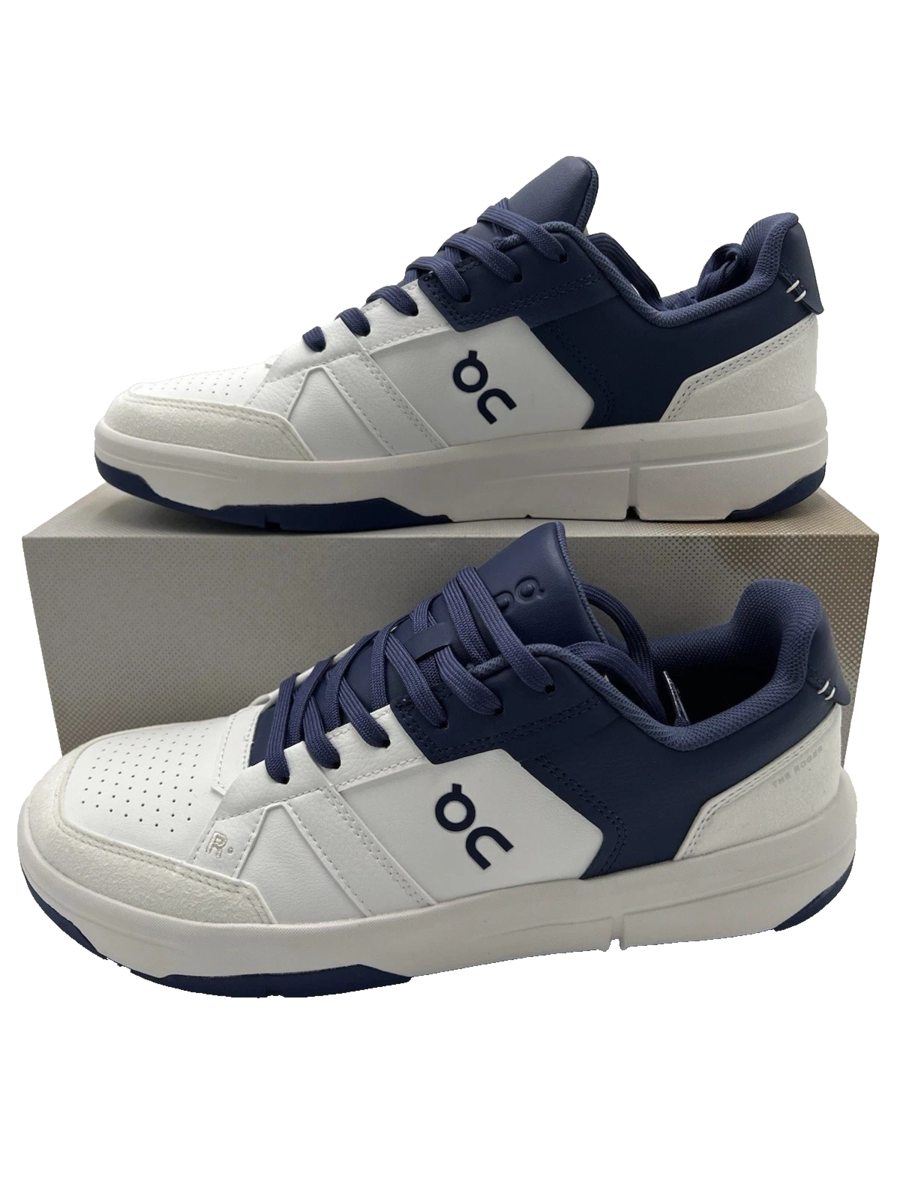 On Cloud The Roger Clubhouse Men Tennis Shoe Size 8.5 White & Acai Blue ...