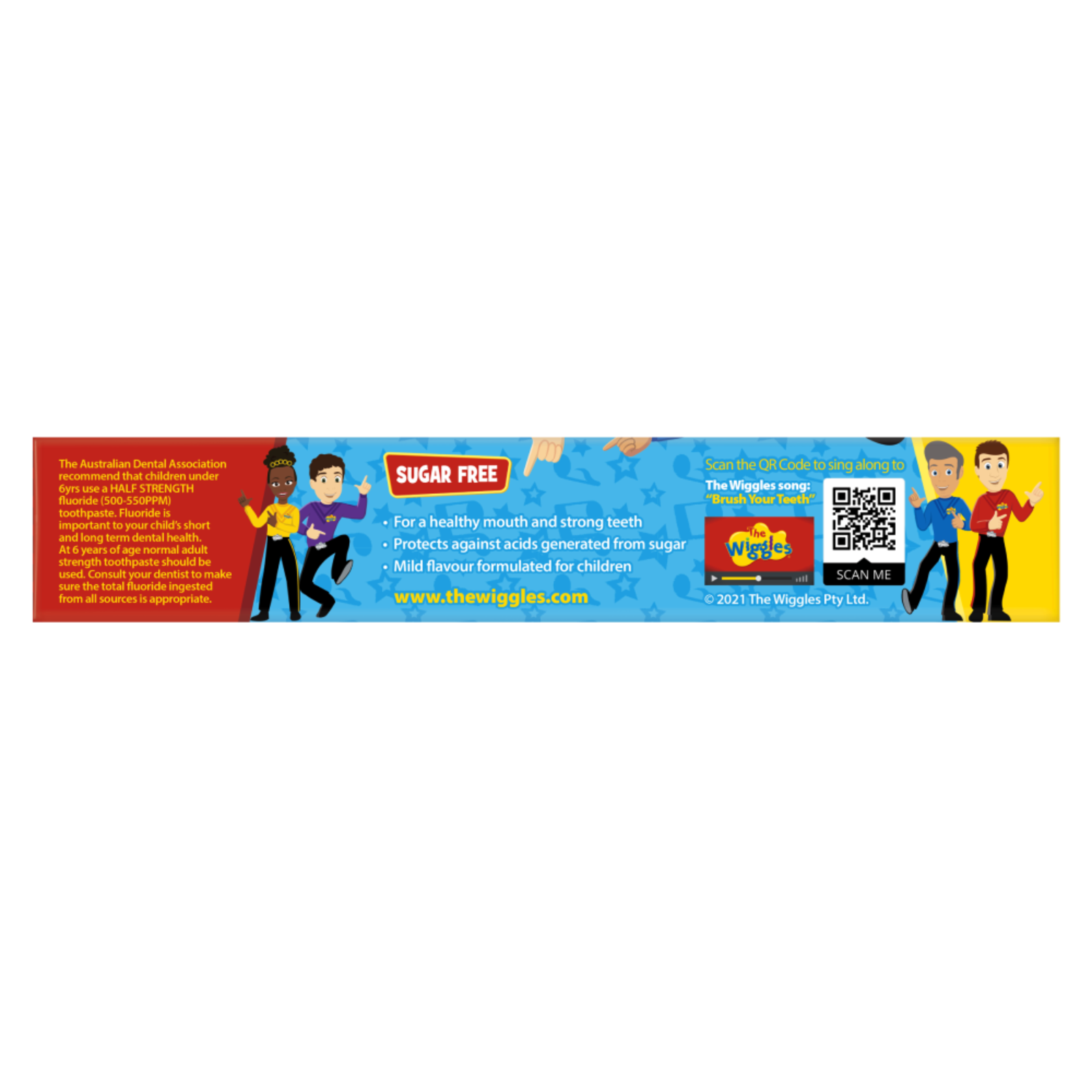 Piksters The Wiggles Toothpaste 96g Strawberry Flavour - Toothpaste