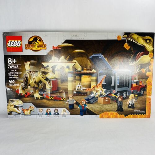 New! LEGO Jurassic World 76948 T. rex & Atrociraptor Dinosaur Breakout ...
