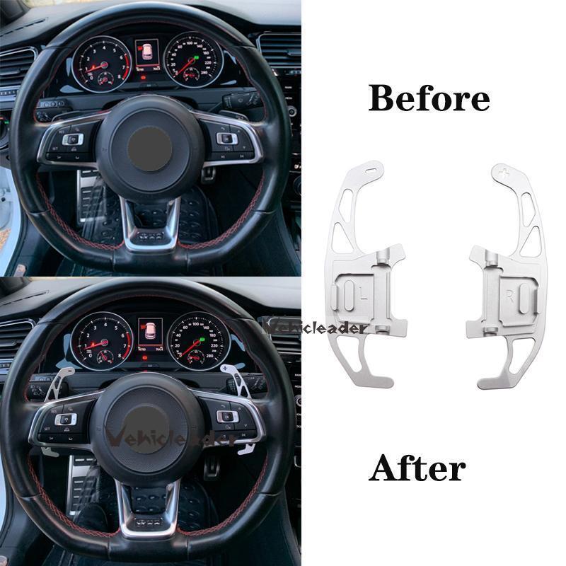 2x Paddle Shift Extend Extension Shifter for VW GOLF GTI R GTD GTE MK 7 ...