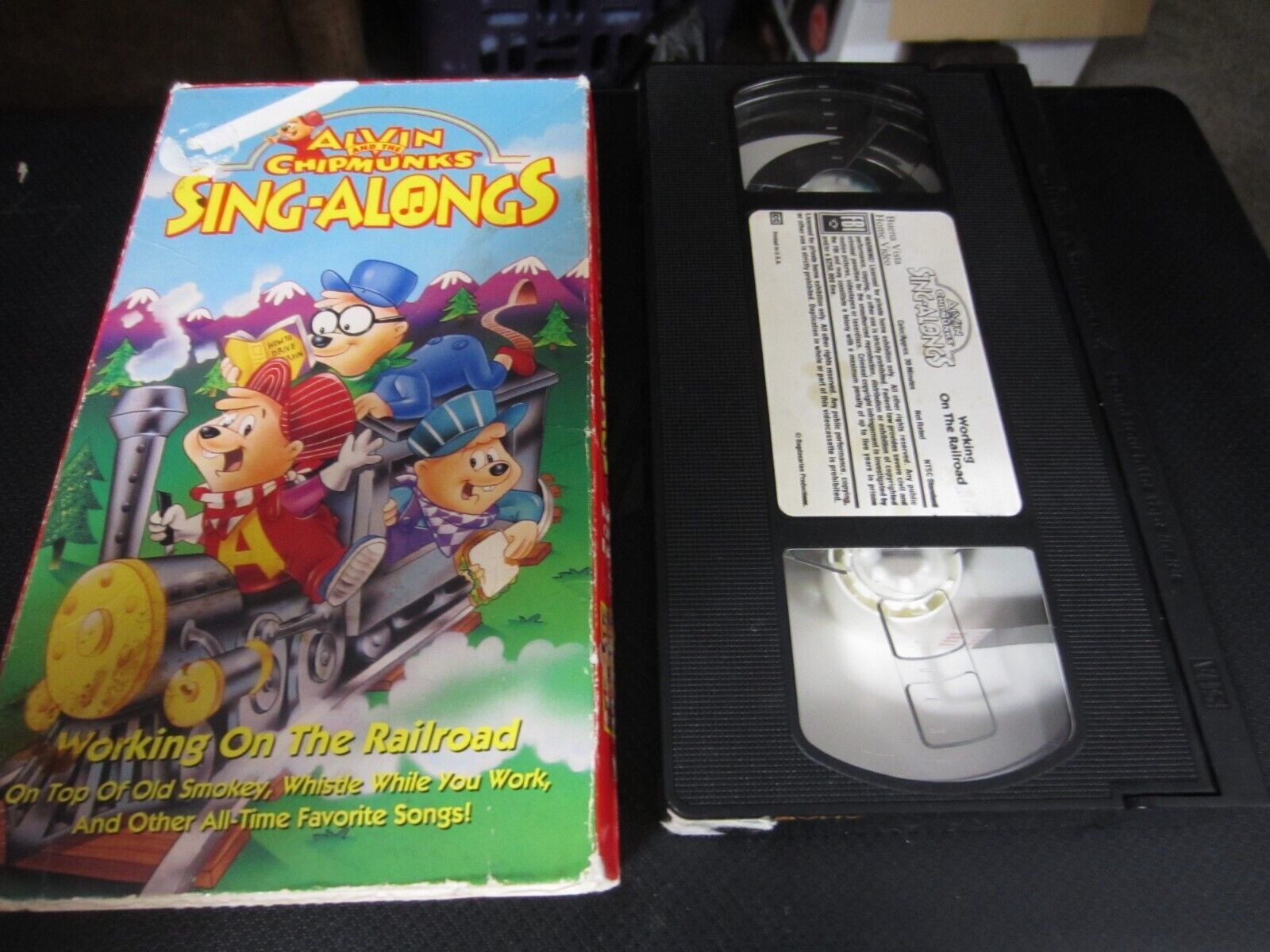 Alvin and the Chipmunks Sing-Alongs Working on the Railroad (VHS, 1994 ...