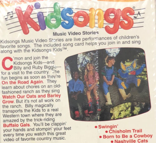 Kidsongs Country Sing Along Vhs 1994-Warner and similar items