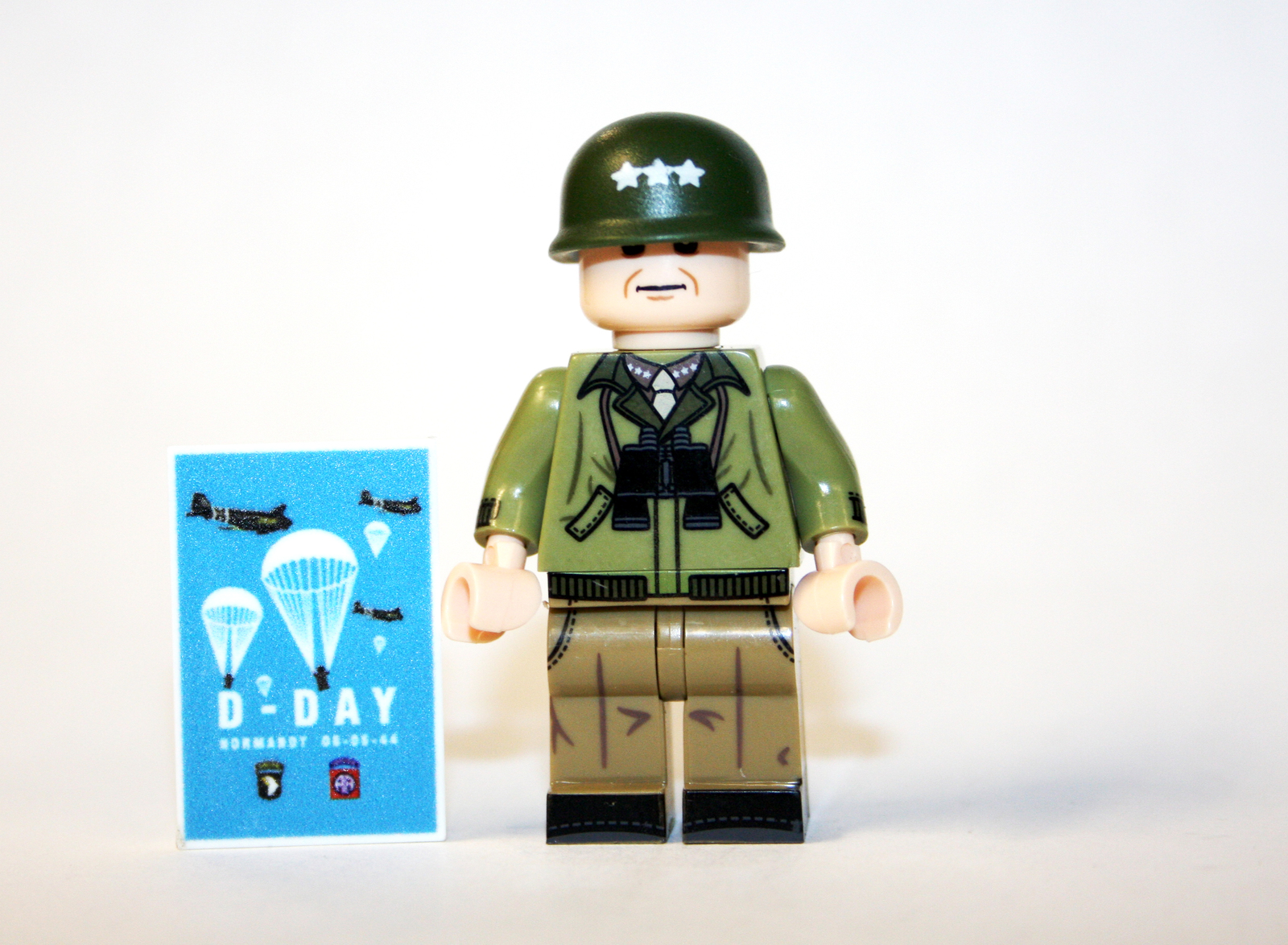 Movie Minifigure General Omar Bradley D Day Commander Ww2 Army Fast ...