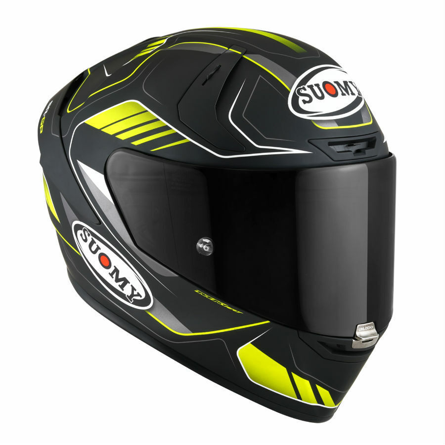 SUOMY SR-GP Gamma Yellow Full Face Motorcycle Helmet (XS - 2XL ...