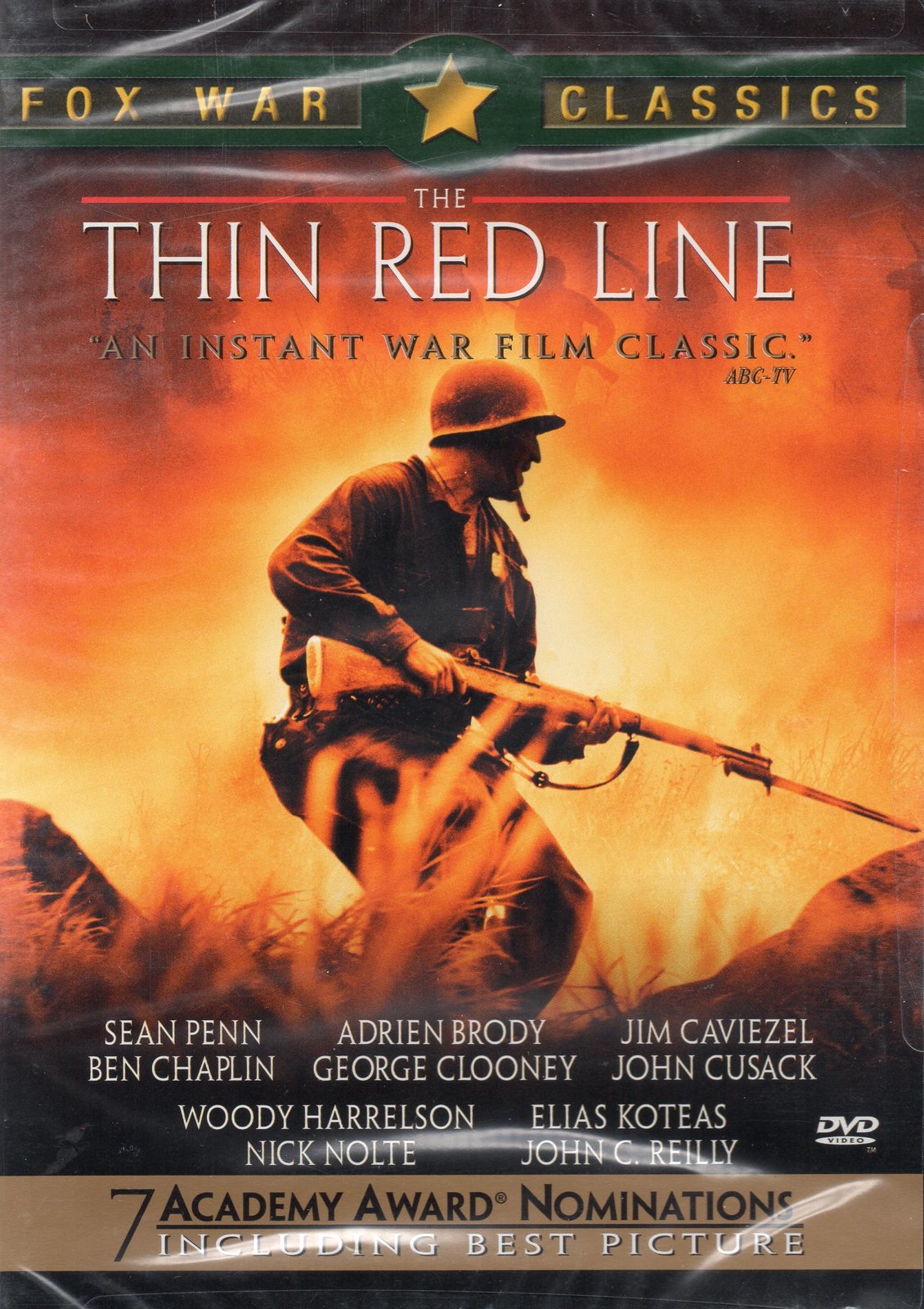 THIN RED LINE (dvd) *NEW* all-star cast, WWII, 7 Academy Award ...