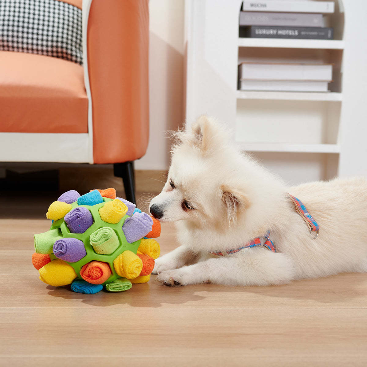 Dog Sniffing Ball Puzzle Toys Inscrease IQ Slow Dispensing Feeder Folderble Dog - Dog Supplies