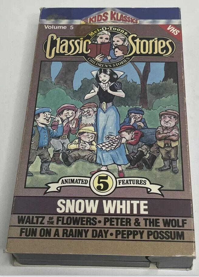 Rare VHS Tape SNOW WHITE Classic Stories MEL-0-TOONS Kids Klassics ...