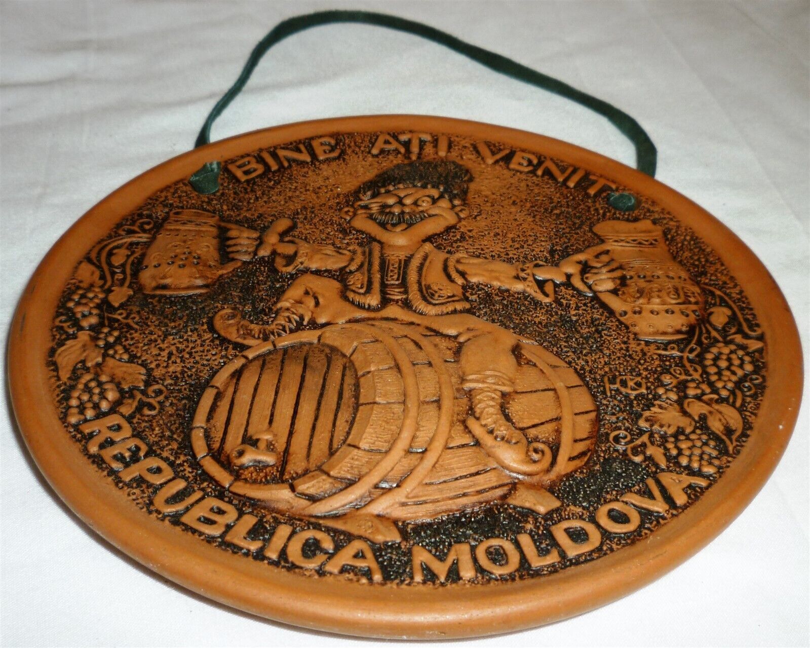 VINTAGE HANDMADE POTTERY CERAMIC 'WELCOME' SIGN REPUBLIC OF MOLDOVA ...