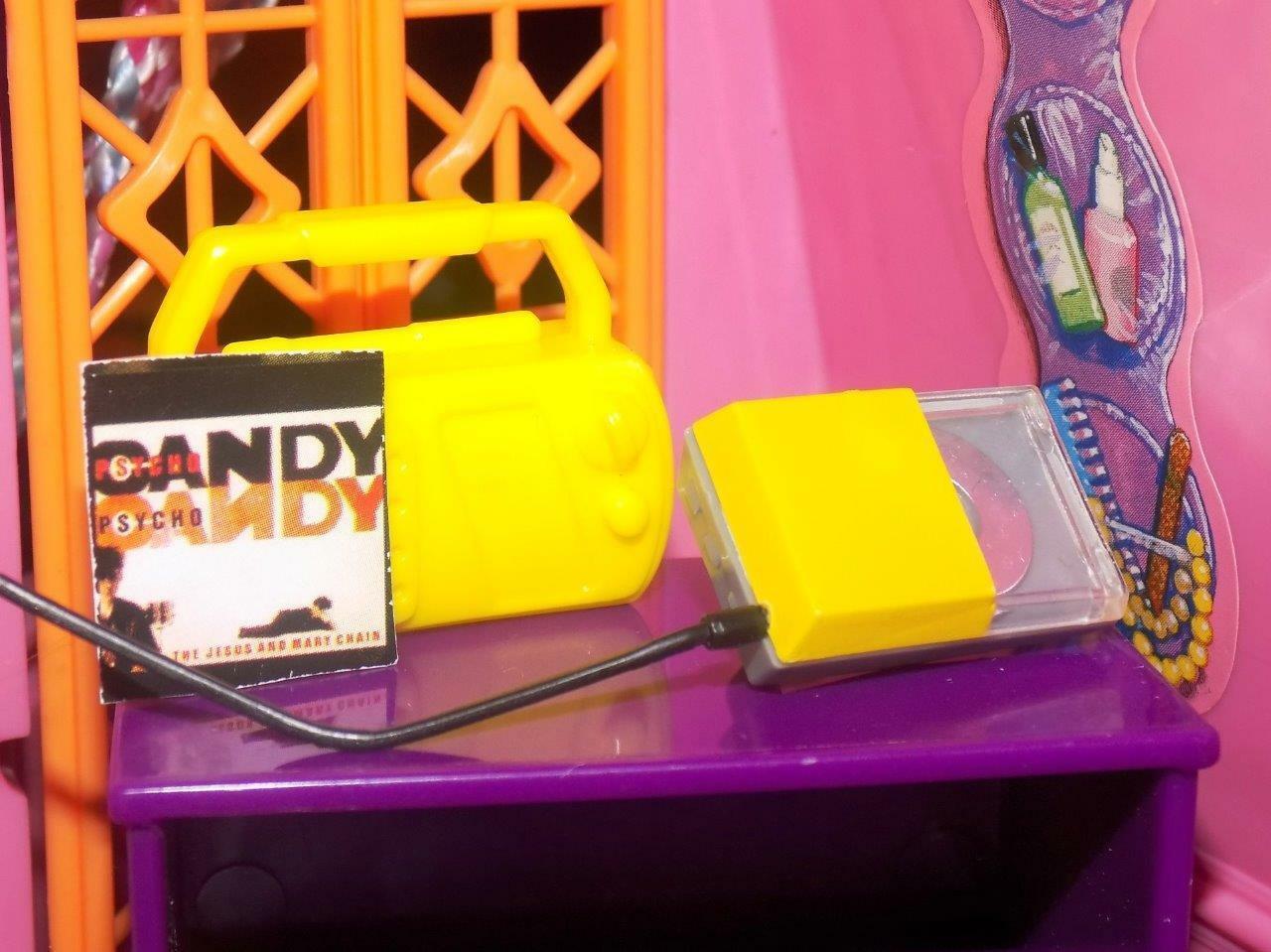 Barbie yellw Walkman Radio Boombox Lot fits Fisher Price loving family ...