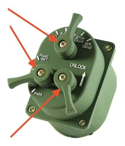 New Military Humvee Starter Ignition Switch Lever M37 M998 M35 M813 ...