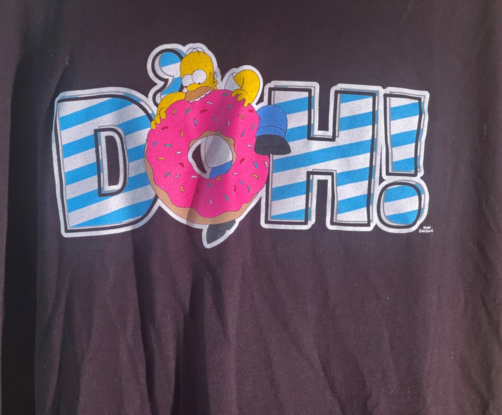THE SIMPSONS DOH! UNIVERSAL STUDIOS SHIRT HOMER WITH DONUT - T-Shirts