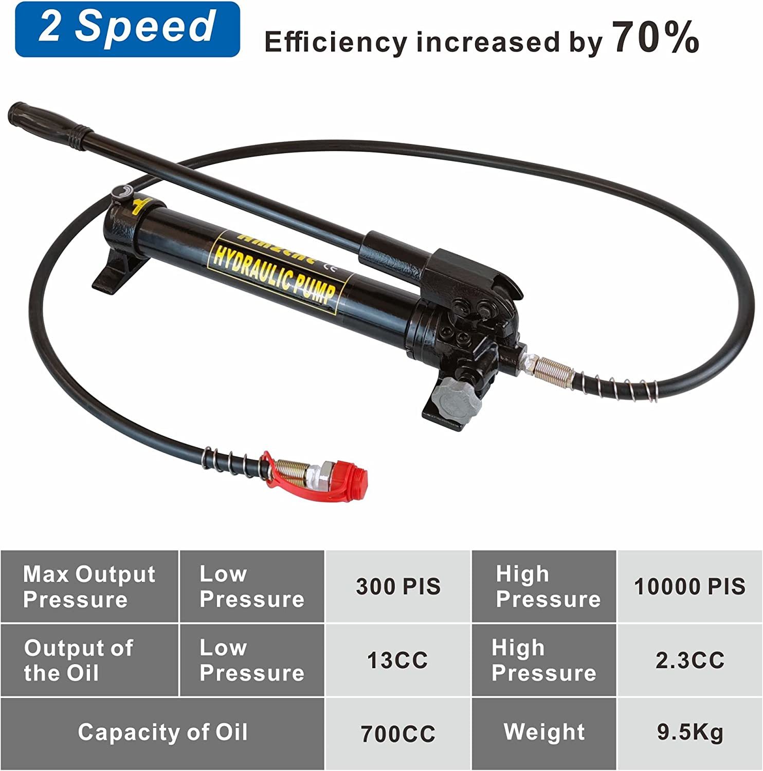 10000 psi Hydraulic Hand Pump 2 Speed Power Pack Hydraulic Lifting Pump - Pumps & Pump Accessories