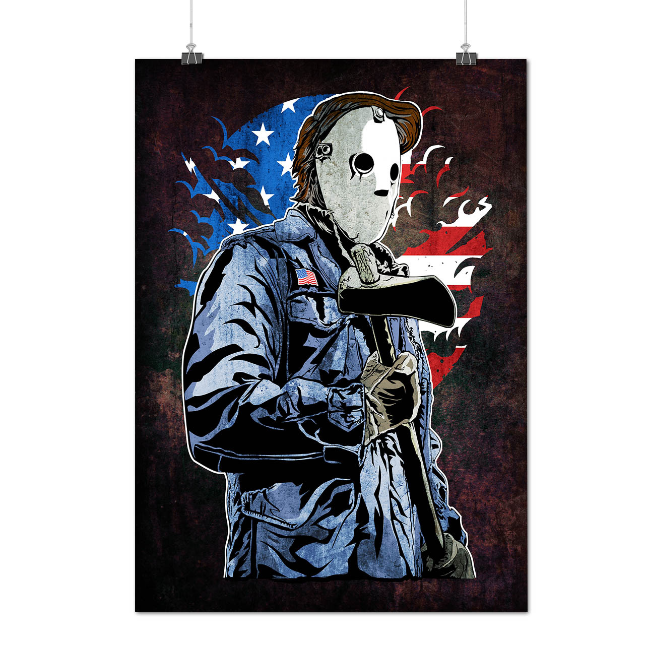 Serial Killer USA Flag Matte/Glossy Poster A0 A1 A2 A3 A4 | Wellcoda ...
