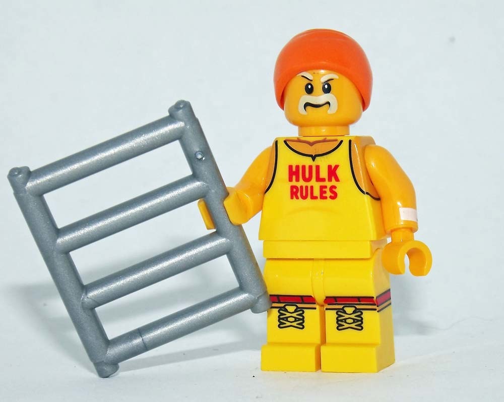 Minifigure Custom Toy Hulk Hogan V2 WWE Wrestler WWF - LEGO (R) Minifigures