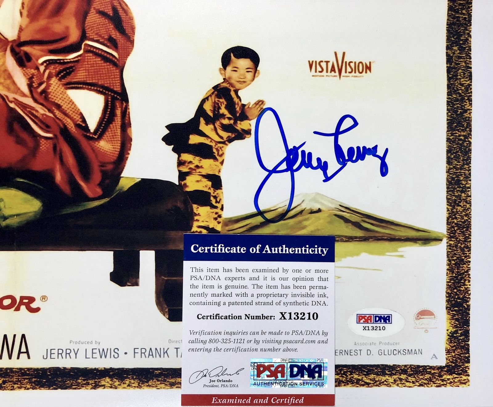 JERRY LEWIS Autographed Hand Signed 11x17 THE GEISHA BOY PHOTO PSA/DNA ...