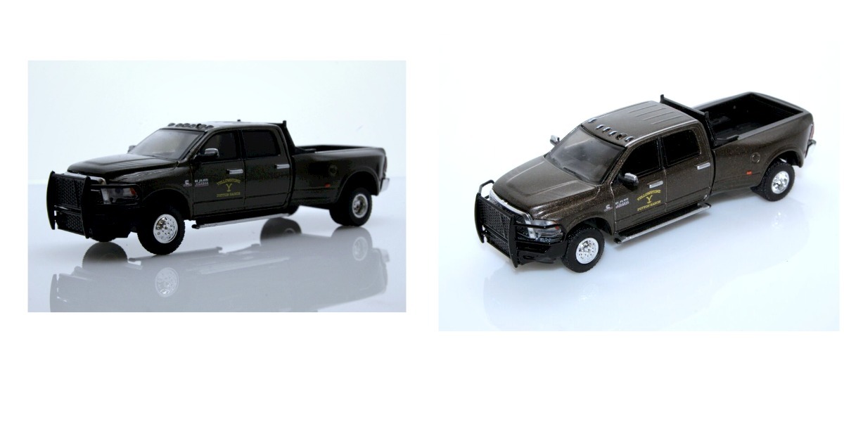 1:64 Diecast Model Dodge Ram 3500 LaramIie Dually Yellowstone Ranch ...