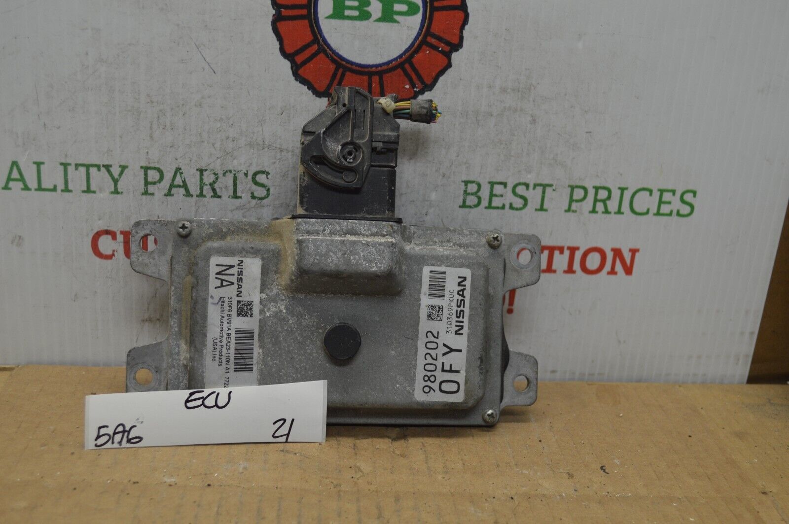 2015-18 Nissan Altima Transmission Control TCM OEM 310F6BV91A Module 21 ...