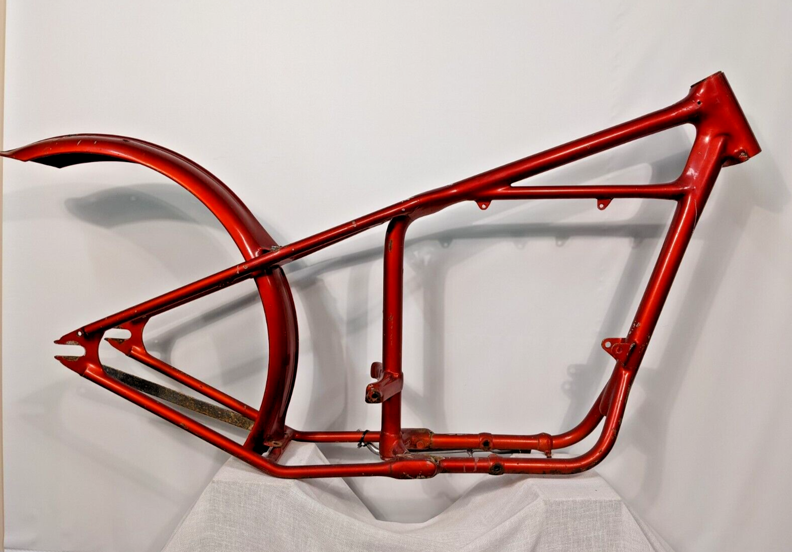 1967 TRIUMPH 650 T120 T120R BONNEVILLE Frame CHOPPER BOBBER HARDTAIL ...