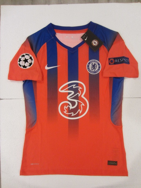 Christian Pulisic Chelsea FC UCL Match Slim Orange Third Soccer Jersey ...