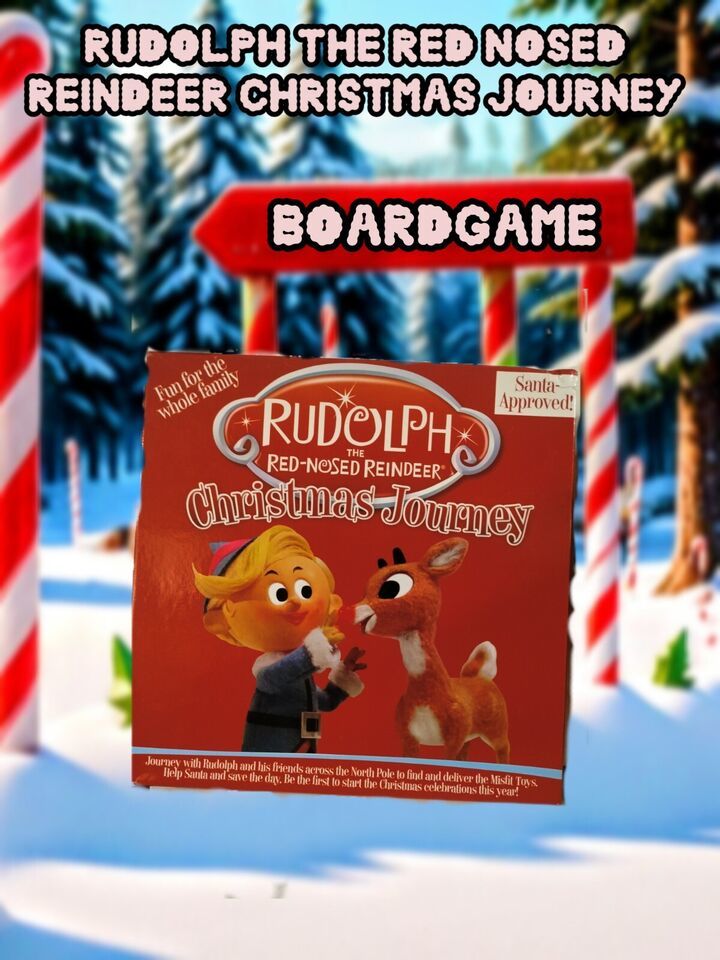 Rudolph The Red Nosed Reindeer Christmas Journey Board Game New ...
