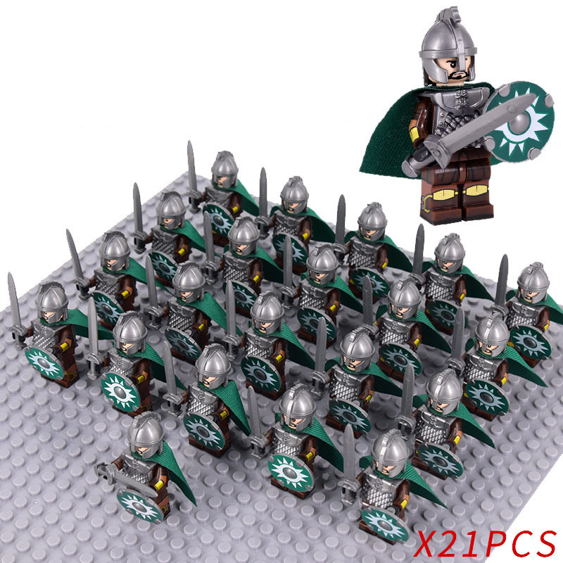 LOTR Rohan Royal Guards Sword Infantry Army Set 21 Minifigures Lot ...
