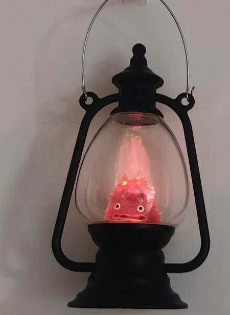 Creative Calcifer night light, Calcifer lantern, miniature Calcifer ...