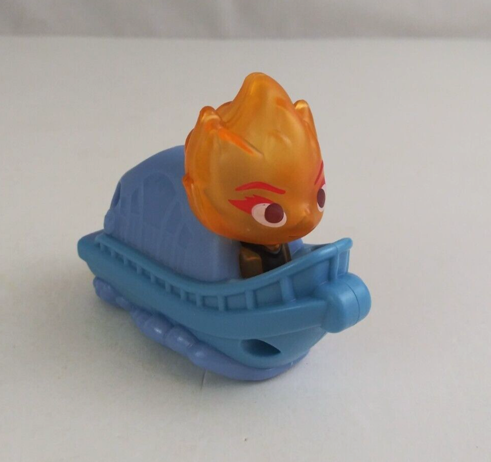 2023 Disney/Pixar Elementals #1 Ember On The Wetro Car McDonald's Toy ...