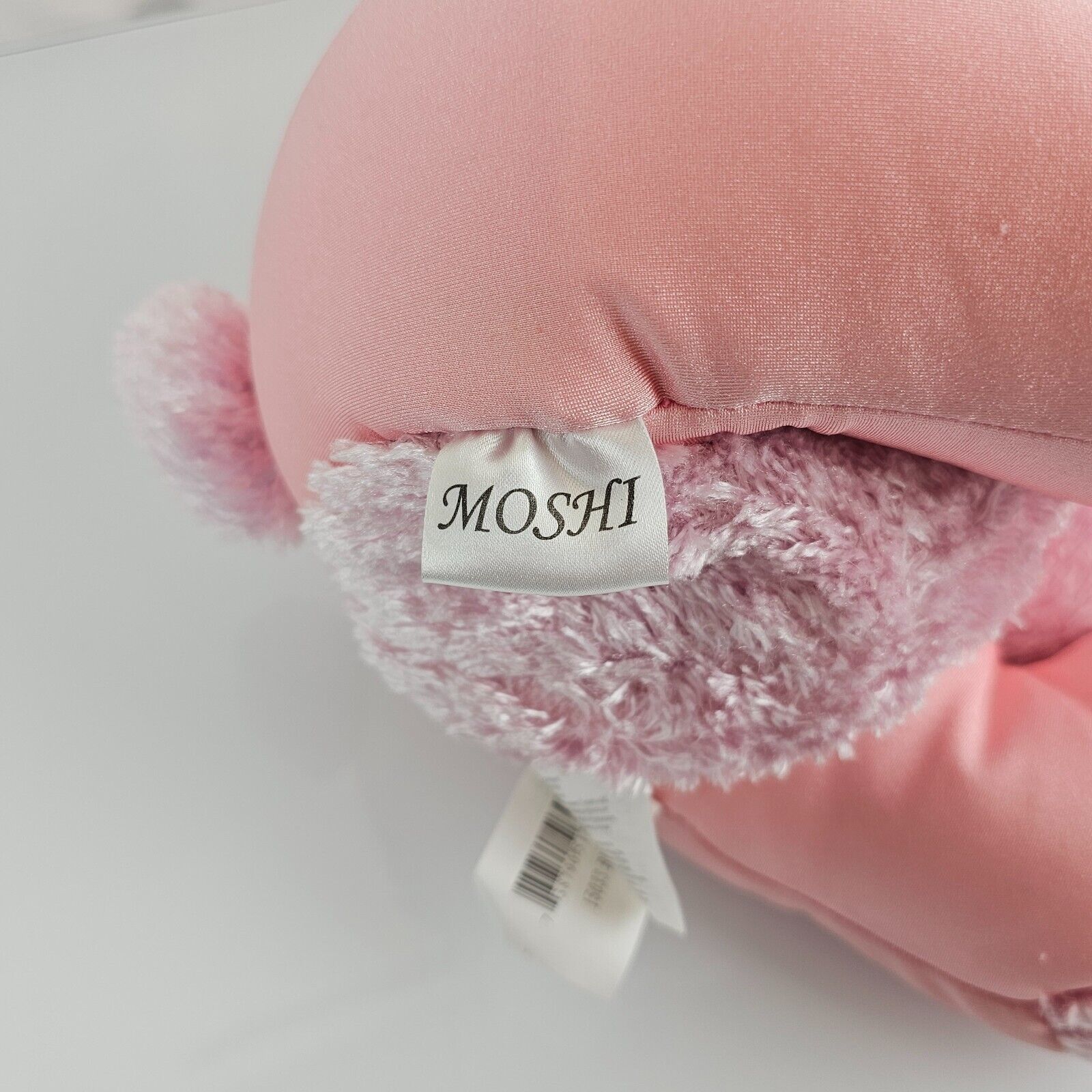 MOSHI PINK BUNNY MICROBEAD PLUSH FURRY EAR TUMMY BRENTWOOD ORIGINALS 12 ...